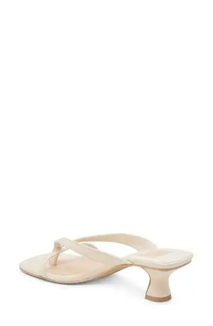 Dolce Vita Brevel Kitten Heel Flip Flop - Bone Leather