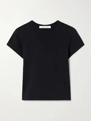 SLVRLAKE Easy Cotton-jersey T-shirt - Black