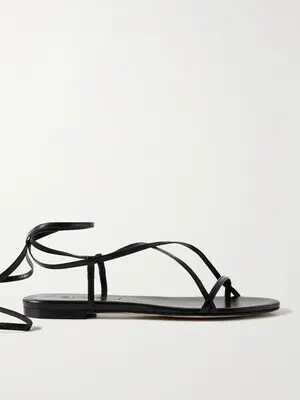 AeydĒ Penny Leather Sandals - Black