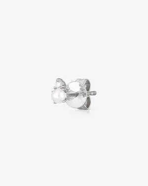 Ring Concierge Pearl And Diamond Stud Earrings