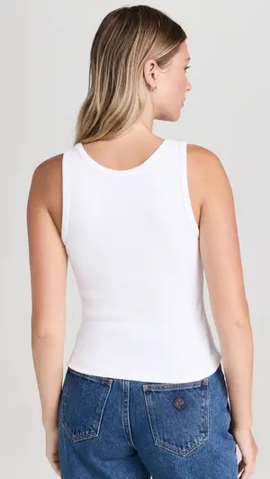 PERFECTWHITETEE V-neck Ribbed Tank