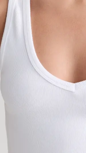 PERFECTWHITETEE V-neck Ribbed Tank