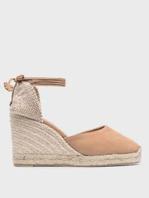 CastaÑer Castañer Espadrille Wedge Sandals With Tie Fastening Brown