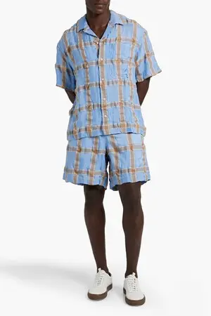 Jacquemus Checked Seersucker Shorts