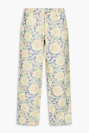 Jacquemus Taiolo Floral-print Cotton Pants