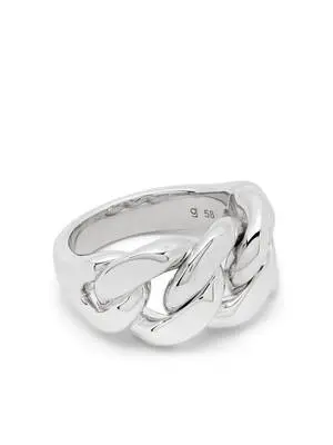 Tom Wood Dean Curb Chain Ring - Silver