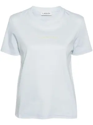 LANVIN Embroidered Logo T-shirt - Blue