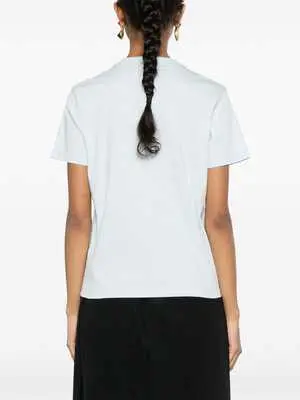 LANVIN Embroidered Logo T-shirt - Blue