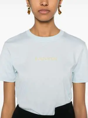 LANVIN Embroidered Logo T-shirt - Blue
