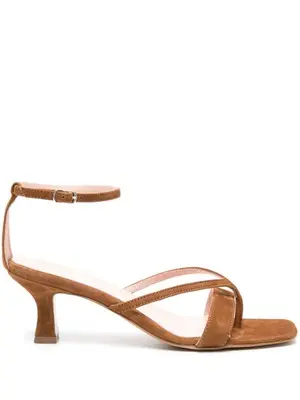 ANNA F. Suede Thong Sandals