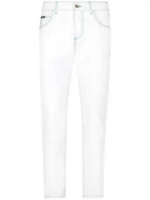 Dolce & Gabbana Regular Fit Jeans - White