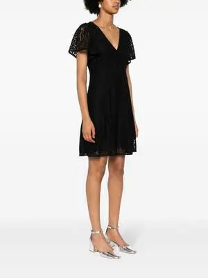 Michael Kors V-neck Lace Mini Dress