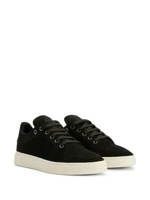 GIUSEPPE ZANOTTI Lace-up Low-top Sneakers - Black