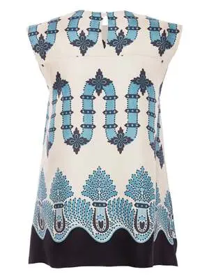 La DoubleJ San Carlo Silk Top - White