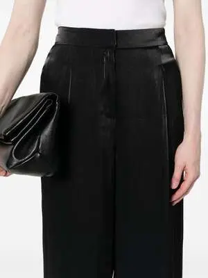 Michael Kors Georgette Pleated Wide-leg Trousers