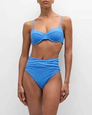 Ramy Brook Ramy Brook Mona Underwire Bikini Top Serene Blue