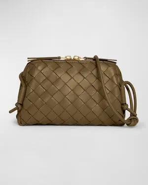Bottega Veneta Bottega Veneta Intrecciato Leather Shoulder Bag - Olive Oil