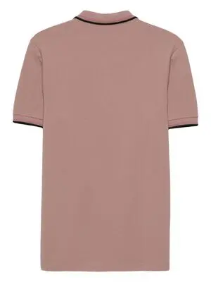 Fred Perry Logo-embroidered Cotton Polo Shirt - Pink