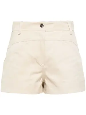 IRO PARIS Shaima Cut-out Cotton Shorts