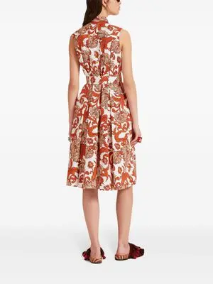 La DoubleJ Tootsie Lace-panel Midi Dress