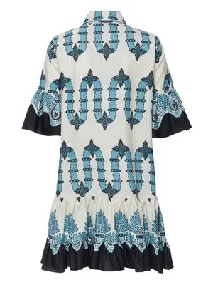 La DoubleJ Choux Sirocco Print Shirtdress - White
