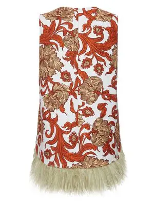 La DoubleJ La Scala Feather-trim Top