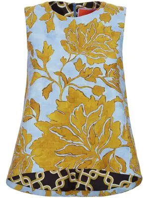 La DoubleJ La Scala Cotton-blend Top - Yellow