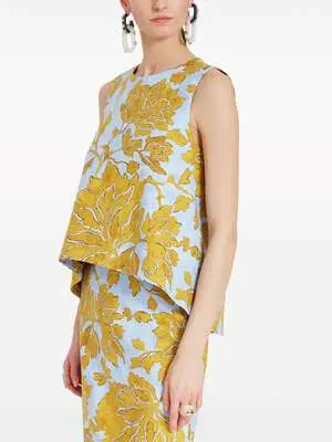 La DoubleJ La Scala Cotton-blend Top - Yellow