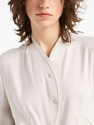 Giorgio Armani Collarless Jacket - Neutrals