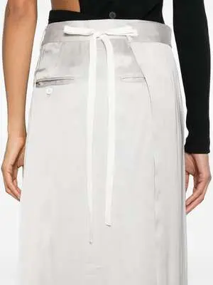 MAISON MARGIELA Satin Wrap Skirt