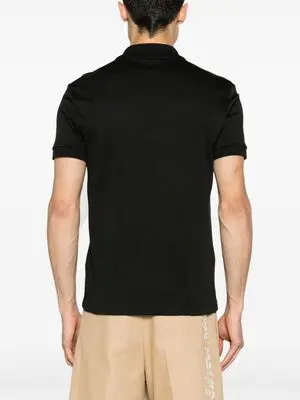 Lacoste Logo-patch Jersey Polo Shirt - Black