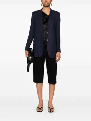 Tagliatore Single-breasted Jacquard Blazer - Blue
