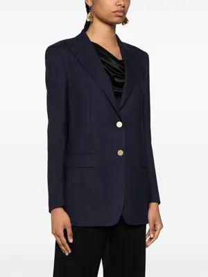 Tagliatore Single-breasted Jacquard Blazer - Blue