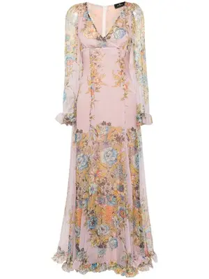 Etro Flora-print Maxi Dress