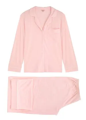 Eberjey Gisele Jersey Pyjama Set Pink