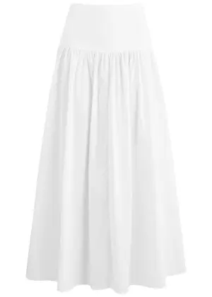 BIRD & KNOLL - Solana Cotton Maxi Skirt