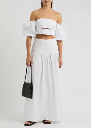 BIRD & KNOLL - Solana Cotton Maxi Skirt