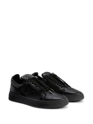GIUSEPPE ZANOTTI Gz94 Double-zip Low-top Sneakers - Black