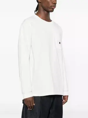 Needles Butterfly-embroidered T-shirt - Neutrals