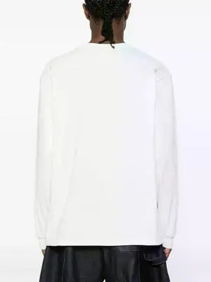 Needles Butterfly-embroidered T-shirt - Neutrals