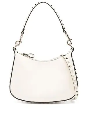 Valentino Garavani Small Rockstud Shoulder Bag - Neutrals