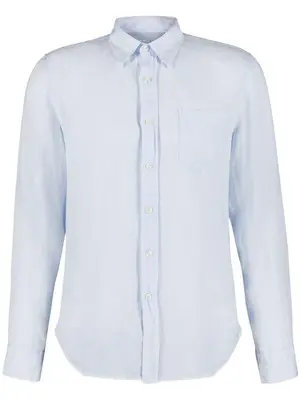 120% Lino Linen Shirt - Blue