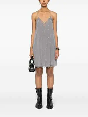 Zadig&Voltaire Ristyz Rhinestone-embellished Mini Dress