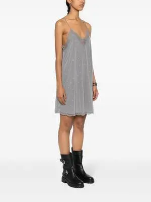 Zadig&Voltaire Ristyz Rhinestone-embellished Mini Dress