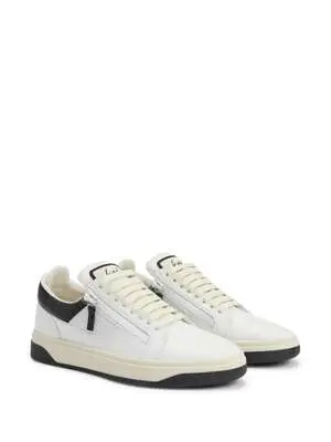 GIUSEPPE ZANOTTI Gz94 Double-zip Low-top Sneakers - White