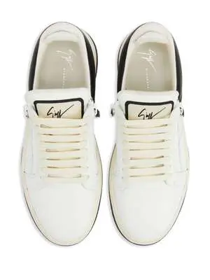 GIUSEPPE ZANOTTI Gz94 Double-zip Low-top Sneakers - White