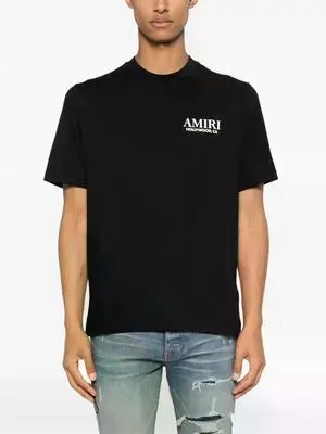 Amiri Bones Stacked Cotton T-shirt - Black
