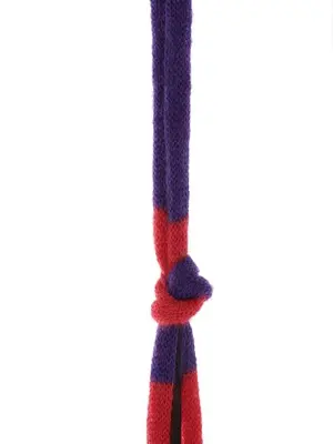 JORDANLUCA Spike-embellished Thin Knit Scarf