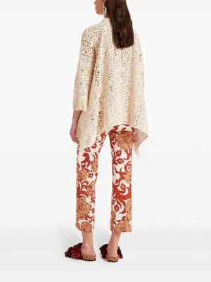 La DoubleJ Hendrix Cropped Trousers - White