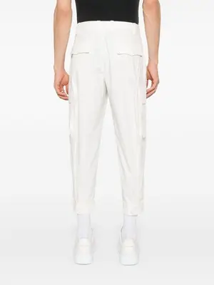 Neil Barrett Tapered Cargo Trousers - White
